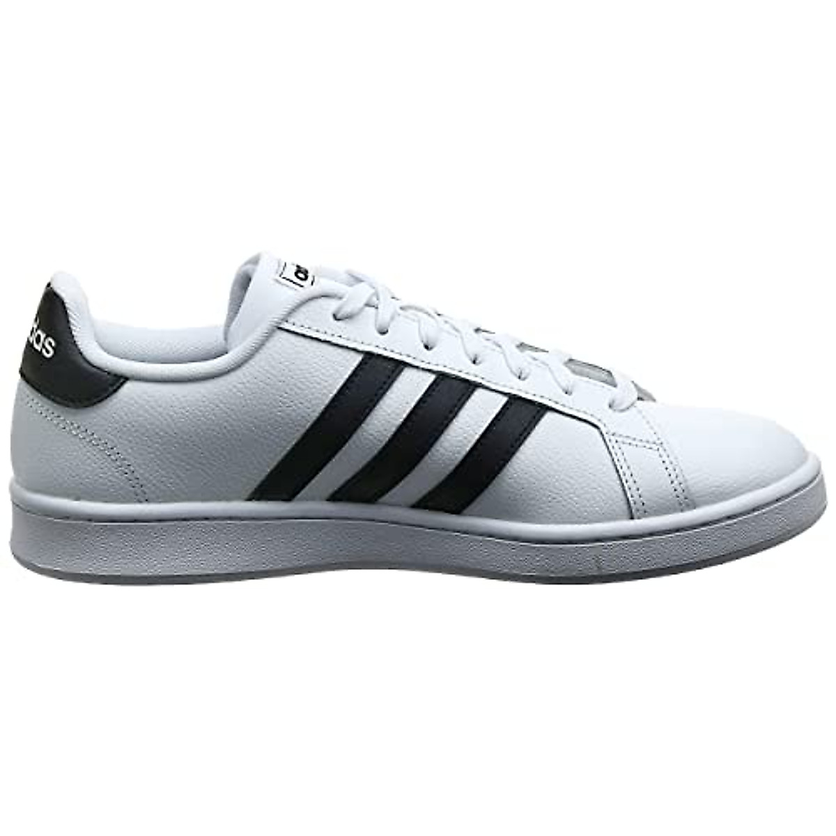 adidas men's Grand Court Sneaker, White/Black/White, 11.5 US