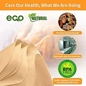 Air Fryer Liners Disposable for Ninja Airfryer: 125pcs 8.7x5.5" Rectangle Parchment Paper for Air Fryer Dual Basket Ninja DZ201 DZ401 Foodi 8Qt and Above Air Fryer liner Accessories