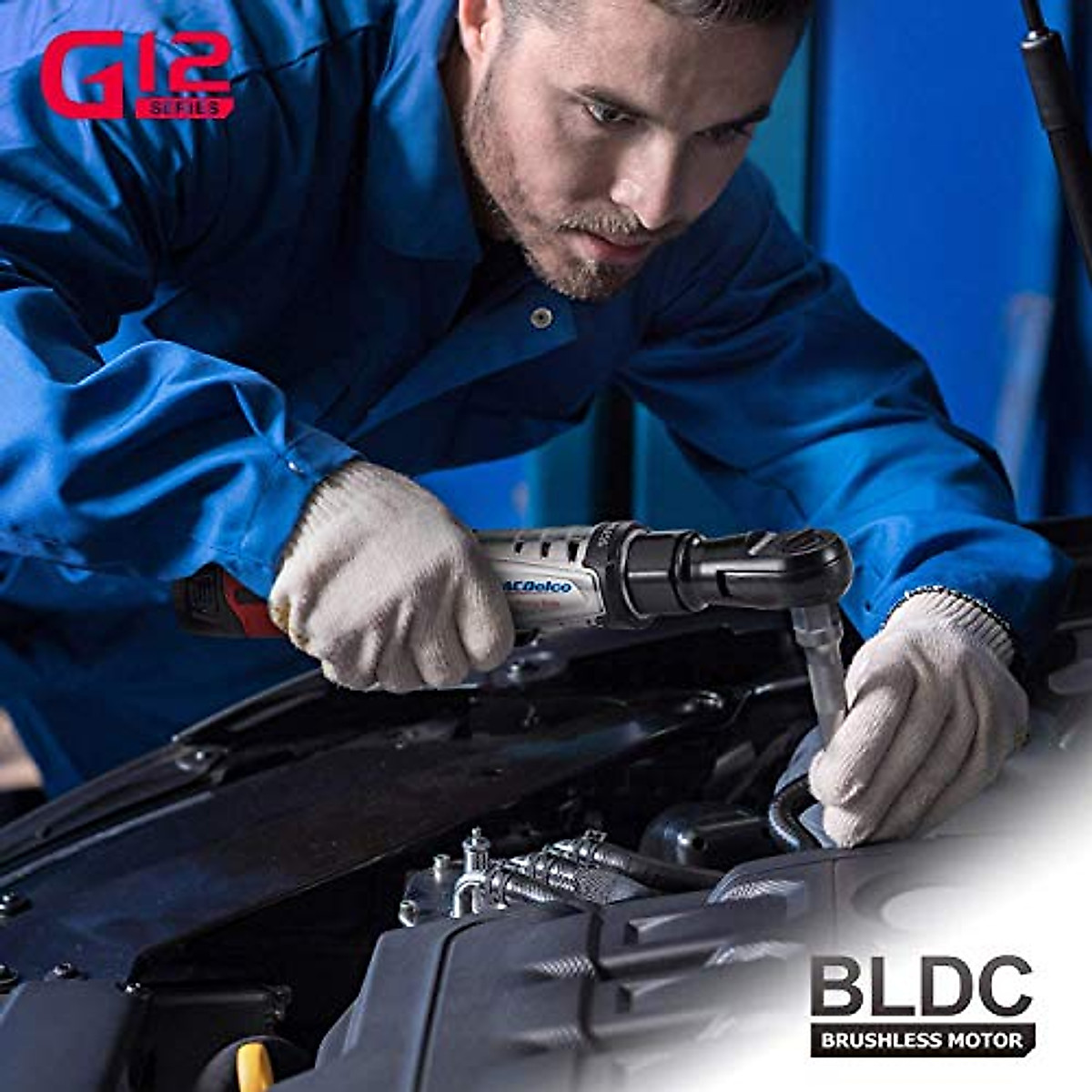 ACDelco ARW1210-2T G12 Series 12V Cordless Li-ion 1/4” 45 ft-lbs. Brushless Ratchet Wrench - Bare Tool Only