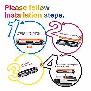 Uniwork Compatible Toner Cartridge Replacement for HP 30A CF230A 30X CF230X use with Laserjet Pro MFP M203dw M227fdw M227fdn M203d M203dn M227sdn M227 M203 Printer, 2 Black