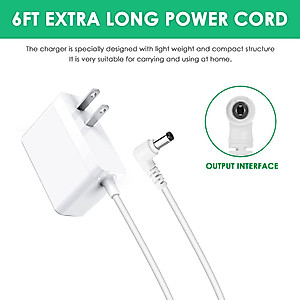 Mrgru 24V Power Cord for Diffuser Compatible with VicTsing/Young Living/DoTerra Petal/URPOWER/InnoGear 120ml 150ml 200ml 500ml Essential Oil Diffuser Humidifier Replacement Power Supply Adapter