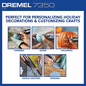 Dremel 7350-5 Cordless Rotary Tool Kit, Includes 4V Li-ion Battery and 5 Rotary Tool Accessories - Ideal for Light DIY Projects and Precision Work