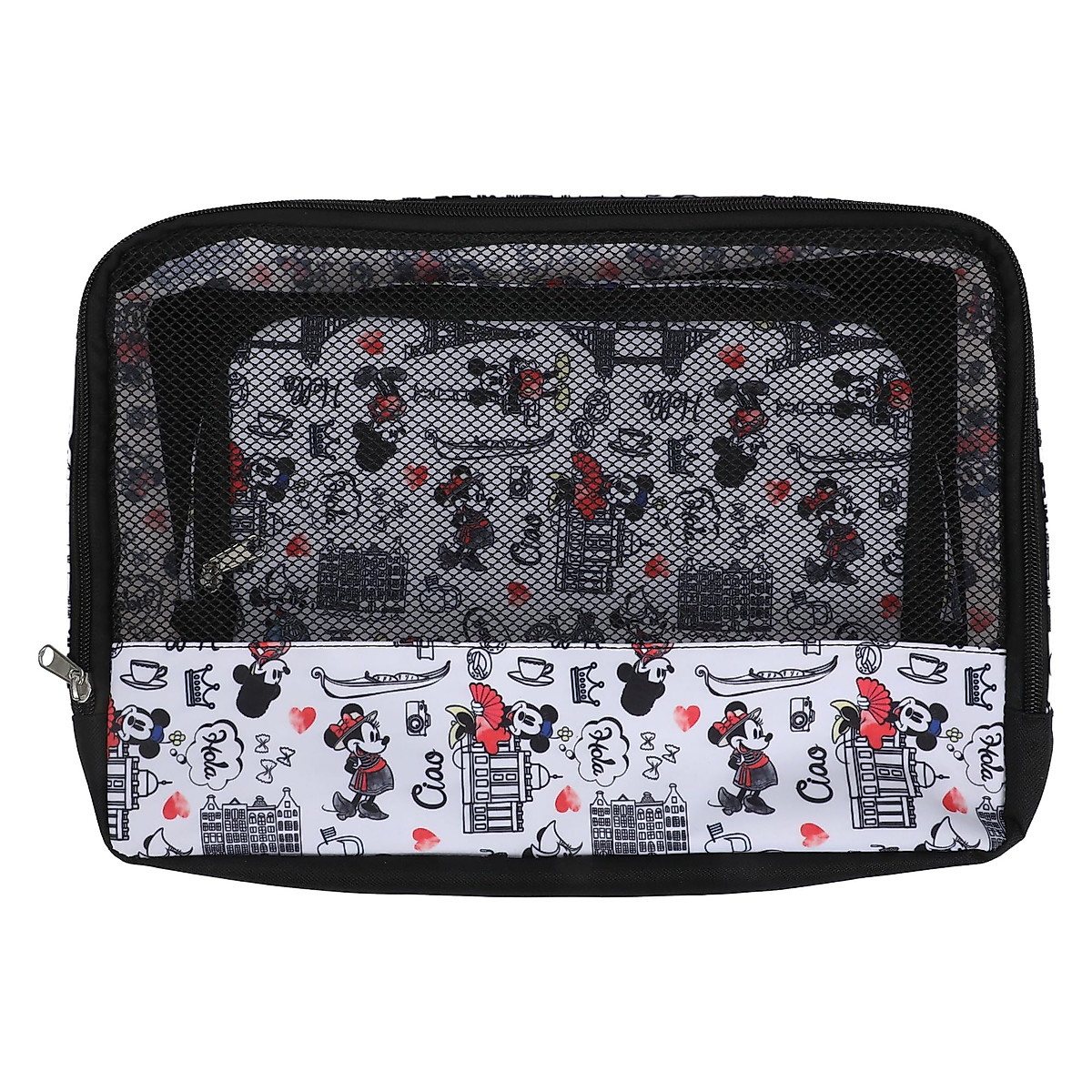 Mickey Mouse Mickey & Minnie In Paris 3-Pack Packing Cubes With Hang Tag