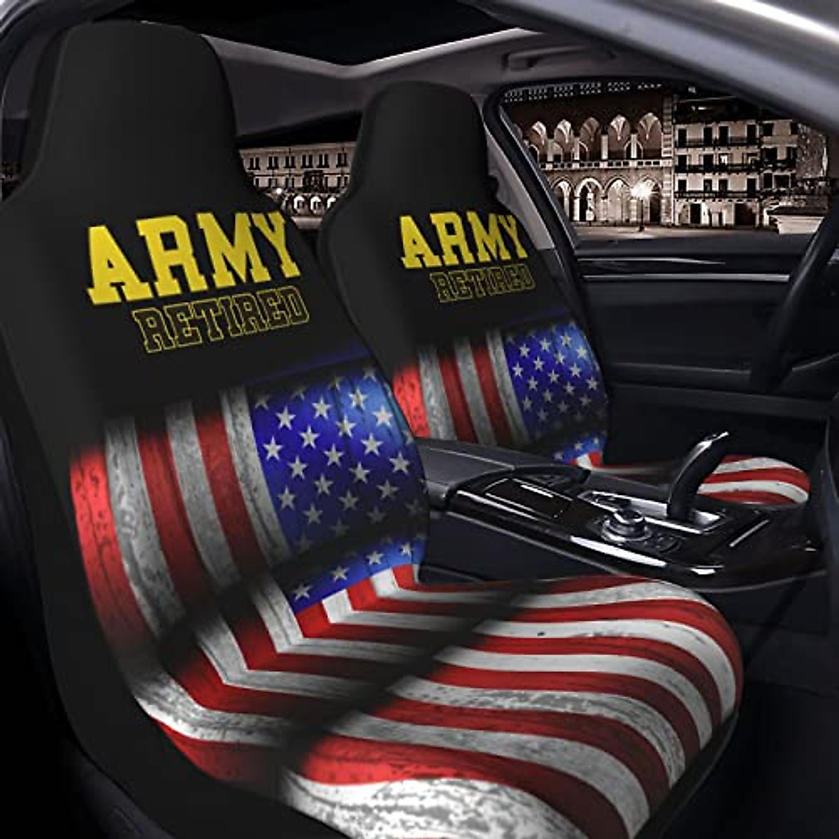 OSUKI Army Retired Car Seat Covers, Universal Fit for Auto Truck Van SUV, Easy Install