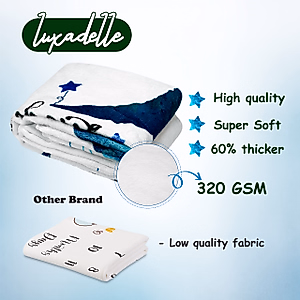 Baby Monthly Milestone Blanket Boy- Extra Soft, Large (60"X40") Thick Fleece - Baby Growth Chart Blanket - Baby Age Blanket - Baby Month Blanket boys- Nursery Decor for newborns - Includes Photo Album