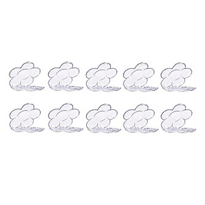 Beaupretty 10PCS Clear Empty Eyeshadow Palette Makeup Organizer Eyeshadow Storage Box Case Lipstick Pigment Palette Tray