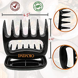 Meat Pork Claws Meat Shredder Claws Best Pulled Pork Shredder Claws - BBQ Smoker Meat Shredding Handles Claws - Non-slip Kitchen Claws Gadgets - Christmas Gift Stocking Stuffers for Men