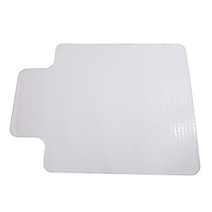 PVC Protective Mat for Floor Chair Transparent Home Office Carpet Desk Chair Protector with Lip for Standard Low and Medium Pile Carpets(48" x 36" x 0.08")