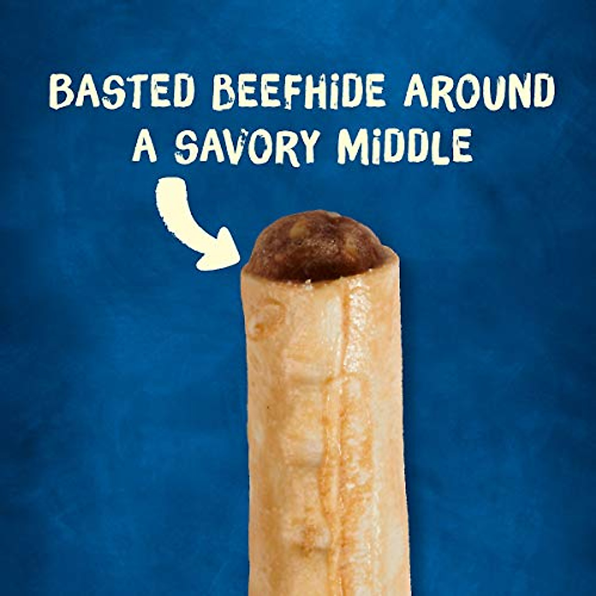 Purina Busy Rawhide Small/Medium Breed Dog Bones, Rollhide - 9 ct. Pouch