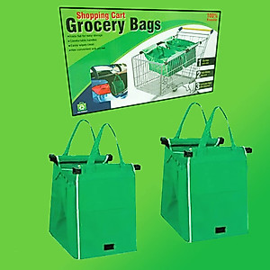 Kole Imports 2-Pc Reusable Shopping Cart Grocery Bags