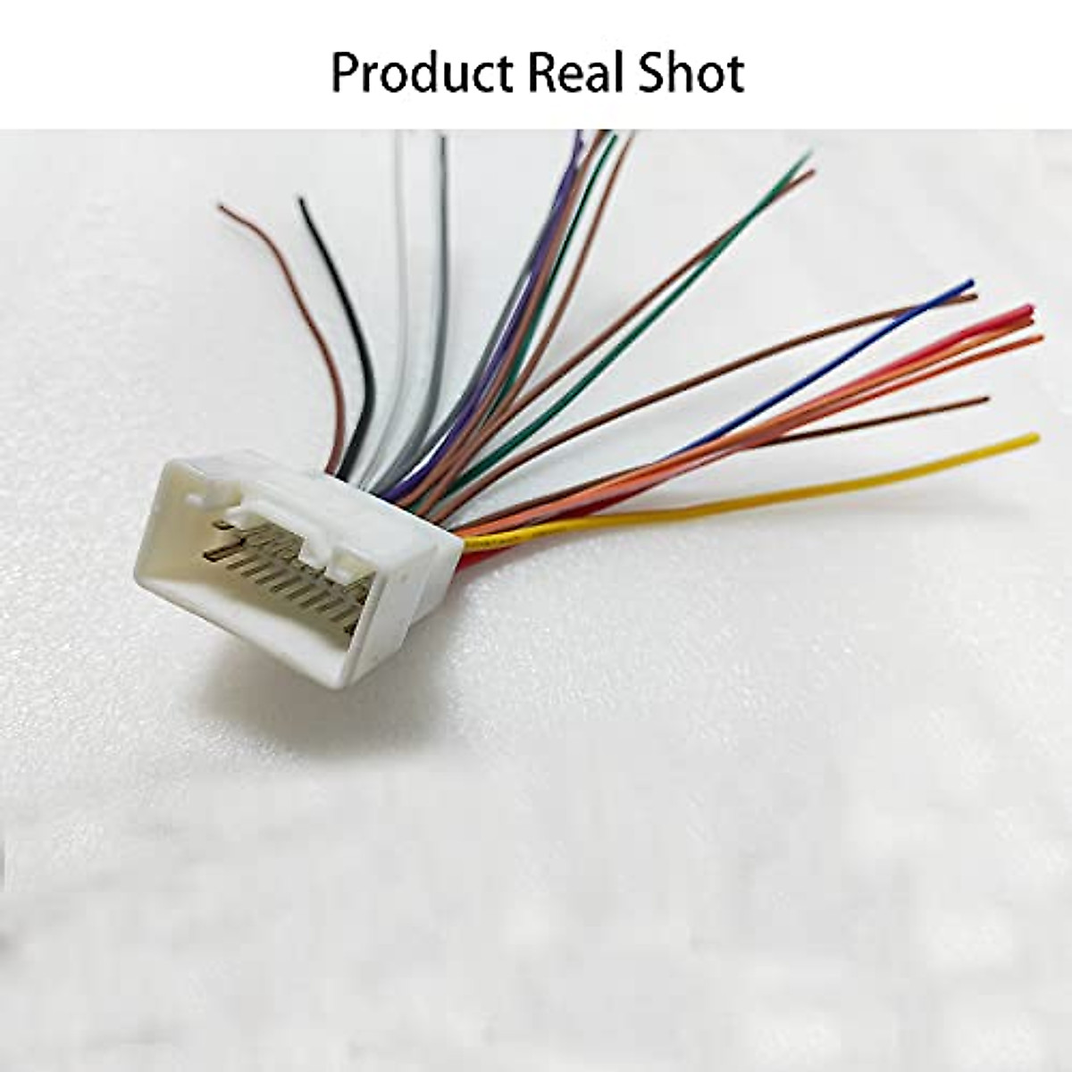 Bestycar Retrofit Power Harness Male Adapter for Toyota Corolla Camry RAV4 Tacoma Hilux Prado Highlander with JBL Amplifier for Car Stereo Radio GPS CD DVD