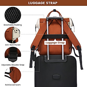 LOVEVOOK Laptop Backpack Purse for Women, 17 Inch Computer Business Backpacks Stylish School Bookbag, Teacher Doctor Nurse Bags for Work, Casual Daypack Backpack with USB Port,Grey-Black