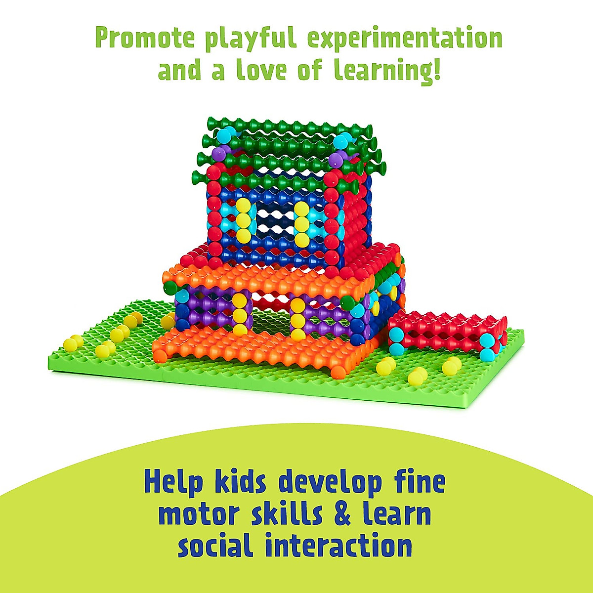 Playstix Construction Toy Building Blocks Set 211 Piece STEM Kit