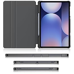 Soke Case for Samsung Galaxy Tab S10 Plus/Tab S9 Plus/S8+/S7 FE/S7+ 12.4-inch with S Pen Holder, Shockproof Stand Folio Cover for Galaxy Tablet S10 2024 12.4", Dark Blue