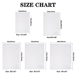 10 Pack 24*35 inches 1.6 Mil Clear Plastic Storage Bags Giant Moving and storage bag for Blanket Clothes and Big Plush Toys Luggage, Suitcase, Comforter, Chair,Reusable(Include 10 Brown Ties,Flat)