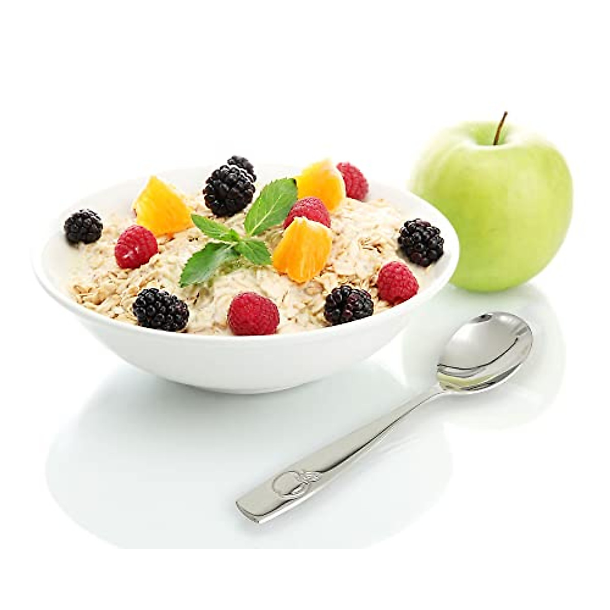 9 Piece Stainless Steel Kids Spoons - Child and Toddler Safe Flatware - Kids Utensil Set - Metal Kids Cutlery Set, Dinner Spoon Set, Small Spoons for Dessert - Includes a Total of 9 Small Kids Spoons