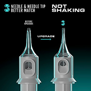 HAWINK Smp Tattoo Cartridge Needles Standard 3 Round Liner 0.25MM 50PCS for Permanent Makeup Hair Scalp EN05S-50-0803RL