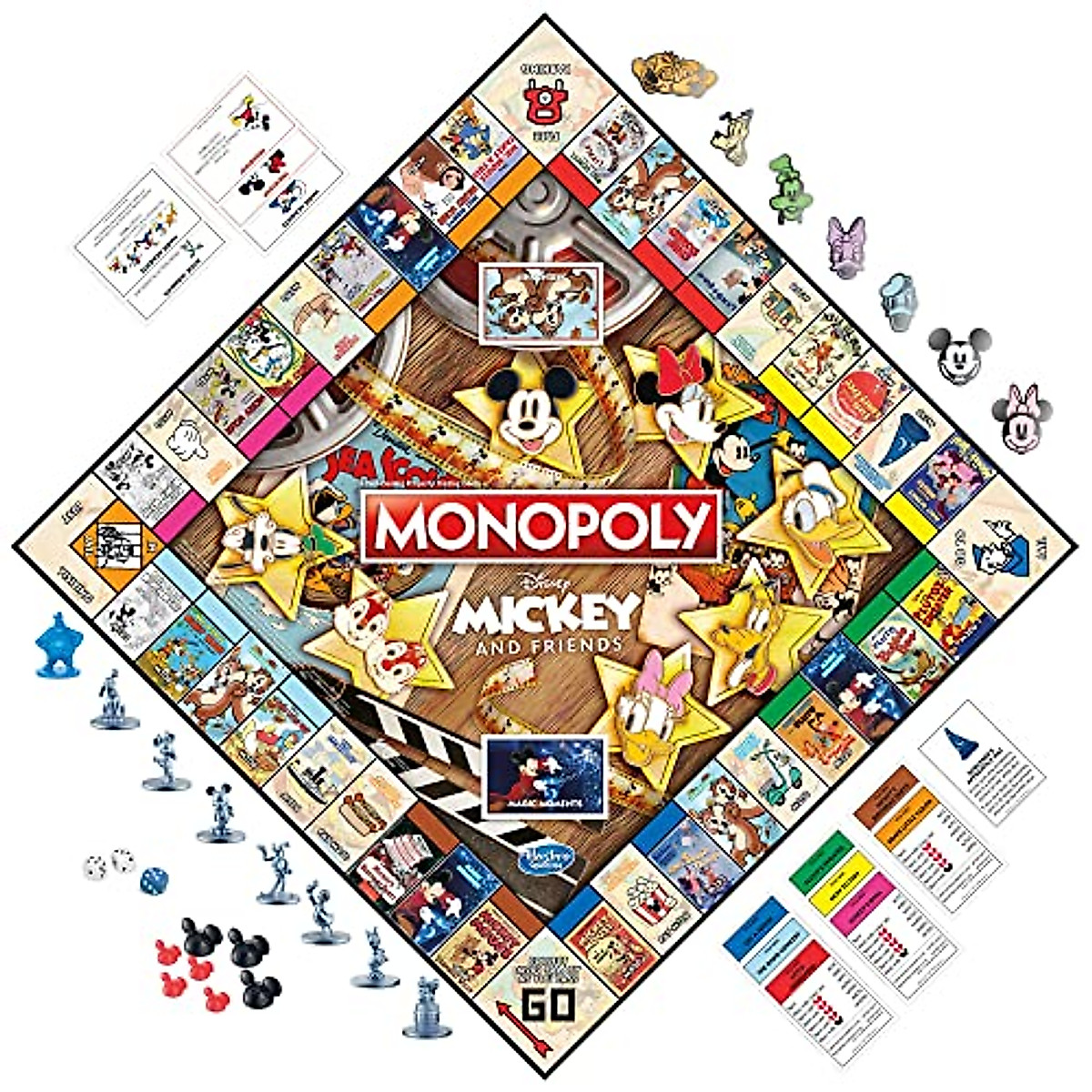 Hasbro Gaming Monopoly: Disney Mickey and Friends Edition Board Game, Ages 8+