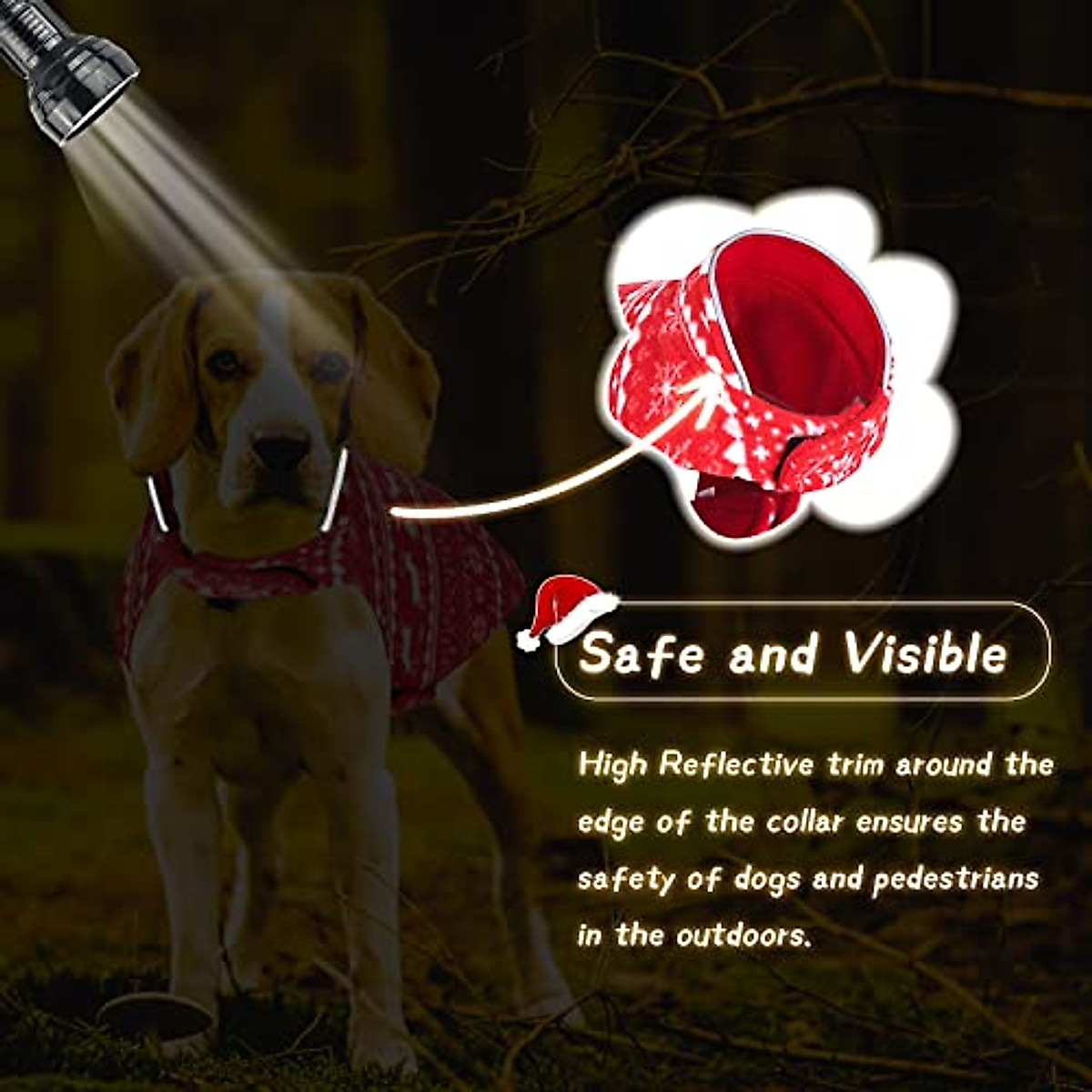 Christmas Dog Sweater Clothes, Red Reindeer Christmas Dog Jacket, Dog Winter Warm Coat, Reversible Dog Cold Weather Coat for Pet Clothes for Small and Medium Dogs