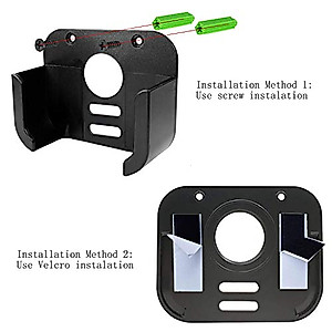 Wall Mount Bracket Compatible with Apple TV 4K 5th and 4th Generation - HJYuan TV Mount Holder with Black Siri Remote Silicone Protective Case Cover Compatible with Apple TV 4K 5th and 4th Gen