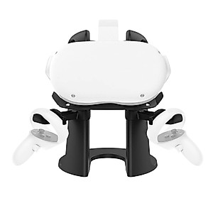 Meijunter VR Stand for Oculus Quest 2 Headset Controller - Helmet Handle Grip Holder Storage Support Stabilizer Bracket