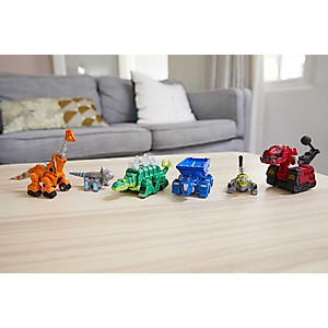 Mattel Dinotrux Multipack with 6 Character Toy Cars, Half Dinosaur & Half Construction Vehicle, Includes Ty Rux, Ton-Ton & Skya