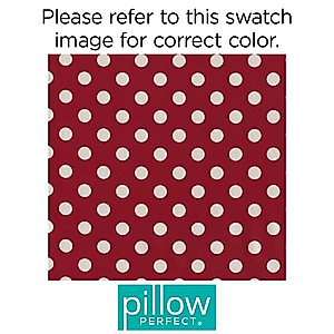 Pillow Perfect Indoor/Outdoor Polka Dot Red Swing/Bench Cushion