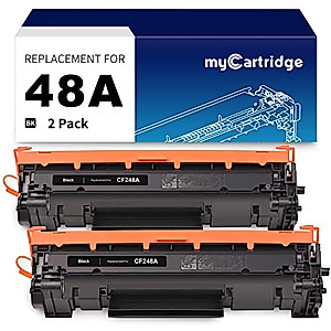 48A Toner myCartridge Compatible Toner Cartridge Replacement for HP 48A CF248A Use with Laserjet Pro MFP M29w M28a M29a M16a M15a M16w Printer (Black,2-Pack) CF248A Toner