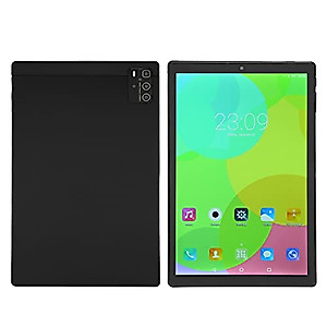 Reading Tablet, Octa Core 2560x1600 CPU 5000mAh 10.1 Inch IPS Black Tablet 100-240V for Work (US Plug)