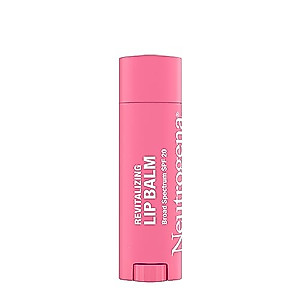 Neutrogena Revitalizing and Moisturizing Tinted Lip Balm with Sun Protective Broad Spectrum SPF 20 Sunscreen, Lip Soothing Balm with a Sheer Tint in Color Healthy Blush 20, .15 oz