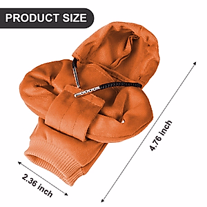 ZHSMS Gear Shift Hoodie, Universal Car Gear Shift Knob Cover, Funny Sweater Shifter Hoodie, 4.7 Inch Gear Stick Hoodie Protector Decoration(Khaki)