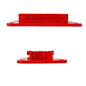 UOSXVC 10Packs Tool Holders for Dewalt 20V Drill Mount Fit for Milwaukee M18 Tools (Red)