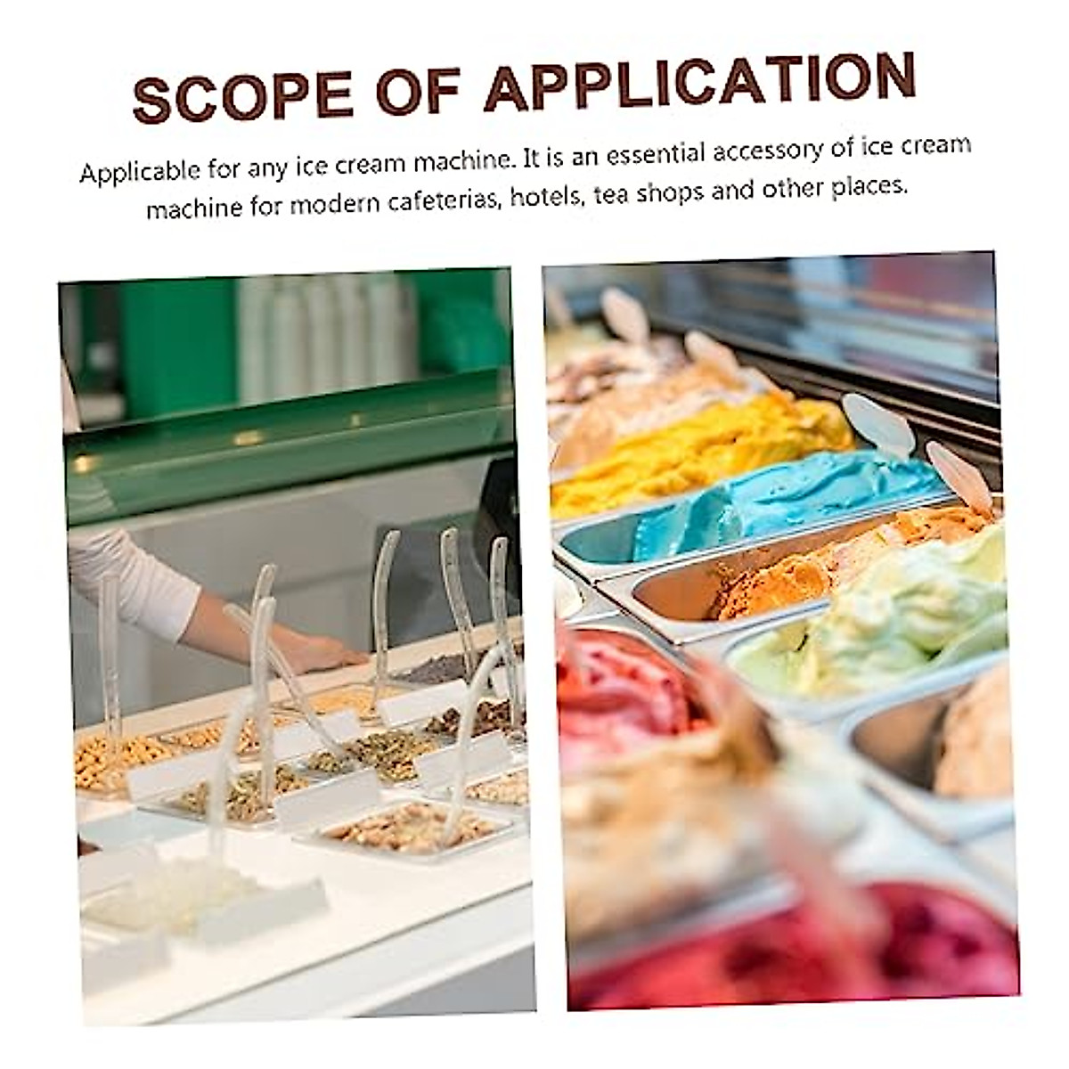 KONTONTY Ice Cream Machine Latch Shop Supplies Portable Ice Cream Maker Parts Ice Cream Grip Multipurpose Hook up Soft Serve Ice Cream Machine Accessories Silver Stainless Steel Ice Cream