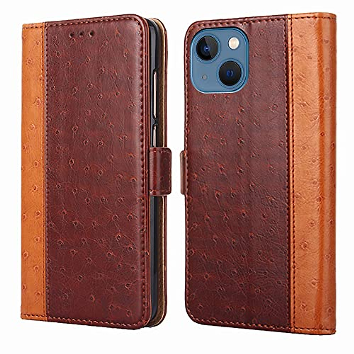 Fansipro Wallet Folio Case for Oppo Reno 2 F, Premium PU Leather Slim Fit Cover for Reno 2 F, 3 Card Slots, Well Fit, Brown