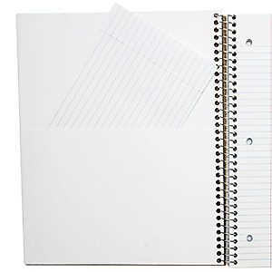 Top Flight Wired 3-Subject Notebook, 120 Sheet