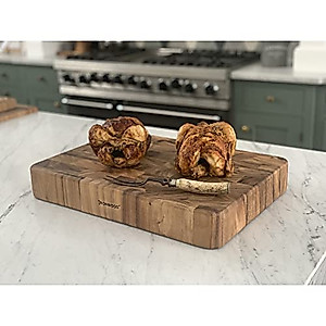 Ironwood Gourmet End Grain Union Stock Yard Professional Chopping Butcher Block, Brown, 14 x 20 x 2.75"