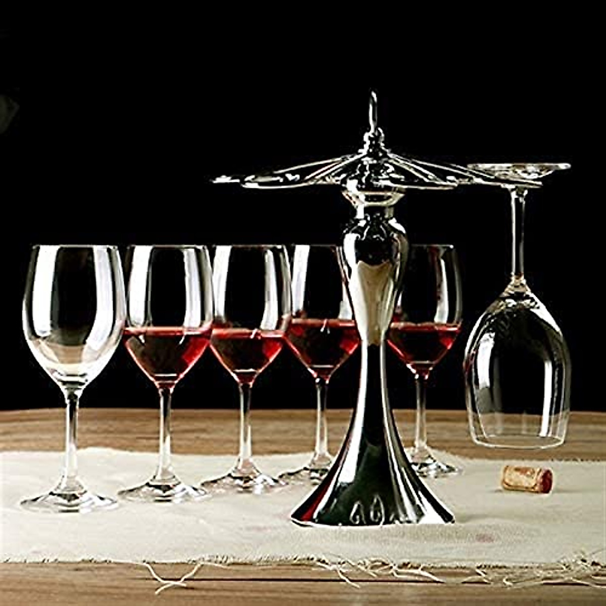 Wine Glass Rack Home Wine Rack Wine Glass Rack Hanging Upside Down Wine Cabinet Wine Rack Goblet Rack Ornaments(2 Pcs）