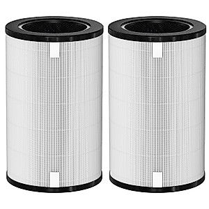 AP-T40FL True HEPA Replacement Filter Compatible with 1461901 Homedics Total Clean 5-in-1 Air Cleaner Purifier, AP-T40 AP-T45WT AP-T40WT AP-T45-BK AP-T45-WT AP-T40WTAR, 2 Pack