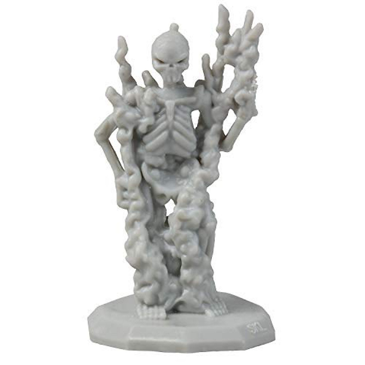 Halloween Fantasy Skeleton Mini Figures – 8 Unpainted Unique Designs – 1" Hex-Sized, Compatible with DND, Pathfinder & Tabletop RPGs – Realistic Detailed Sculpts for Spooky RPG Campaigns, Family Games