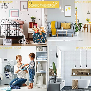 visesunny Football Baseball Sport Laundry Baskets Fabric Storage Bin Storage Box Collapsible Storage Basket Toy Clothes Shelves Basket for Bathroom,Bedroom,Nursery,Closet,Office