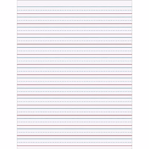 Pacon Multi-Sensory Ruled Handwriting Tablet, White