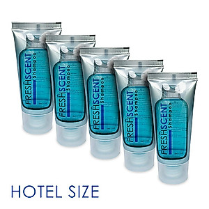 Freshscent Shampoo 1oz (100 Tube Case) Hotel Travel Size, Bulk Amenities and Toiletries for Hospitality