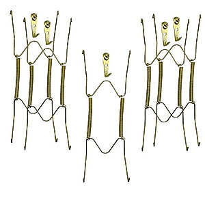 Xinlinke Plate Hangers for The Wall 8 inch Decorative Dish Display Tray Holder with Installation Hooks 5 Pack