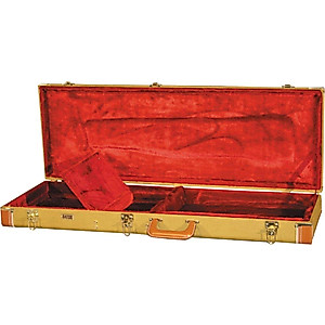 Gator Cases Deluxe Wood Standard Fits Fender Stratocaster/Telecaster Electric Guitar Case (GW TW)