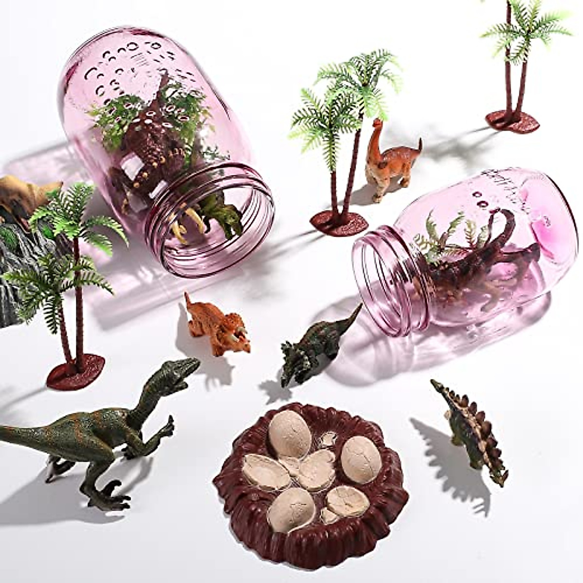 Amzcku 32 oz Pink-Purple Mason Jars with Lids, 6 Pack Wide Mouth Quart Canning Jar, Safe For Storage, Canning, Pickling, Preserving, Fermenting, DIY Crafts & Decor