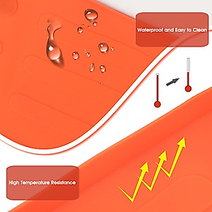 Silicone Griddle Mat for Blackstone,Polished Bottom Surface Grill Cover for Blackstone Protector Outdoor,Heavy Duty Food Grade Silicone Mat,Protective Cover for Outdoor Barbecue Tools (28in)