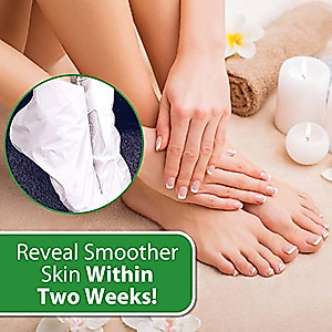 Foot Peel Mask, Exfoliating Foot Masks For Dry, Cracked Feet, Callus, Dead Skin Remover Foot Peeling Masks For Baby Soft Feet Repair Rough Heels, 3 Pairs, Jasmine