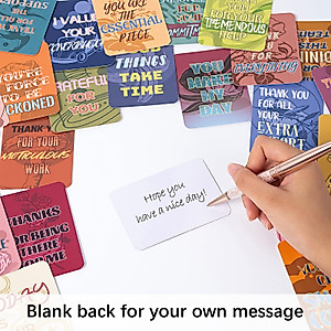 HOMANGA 50 Unique Motivational Cards for Employees, Gratitude, Employee Appreciation Cards, Kindness Thank You Notes for Coworkers, Affirmations Cards for Employees, Coworkers, Teachers, Boss