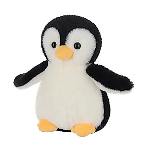 Apricot Lamb Antarctic Toys Plush Black Penguin Stuffed Animal Soft Cuddly Perfect for Child (Black Penguin ，8 Inches)