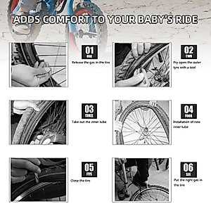 16'' x 1.75/1.95/2.15 Inner Tubes (2-Pack) | Compatible with Most 16’’ Kid Bikes Like RoyalBaby, Schwinn, Dynacraft Magna and Titan - Made from BPA/Latex Free Premium Quality Butyl Rubber